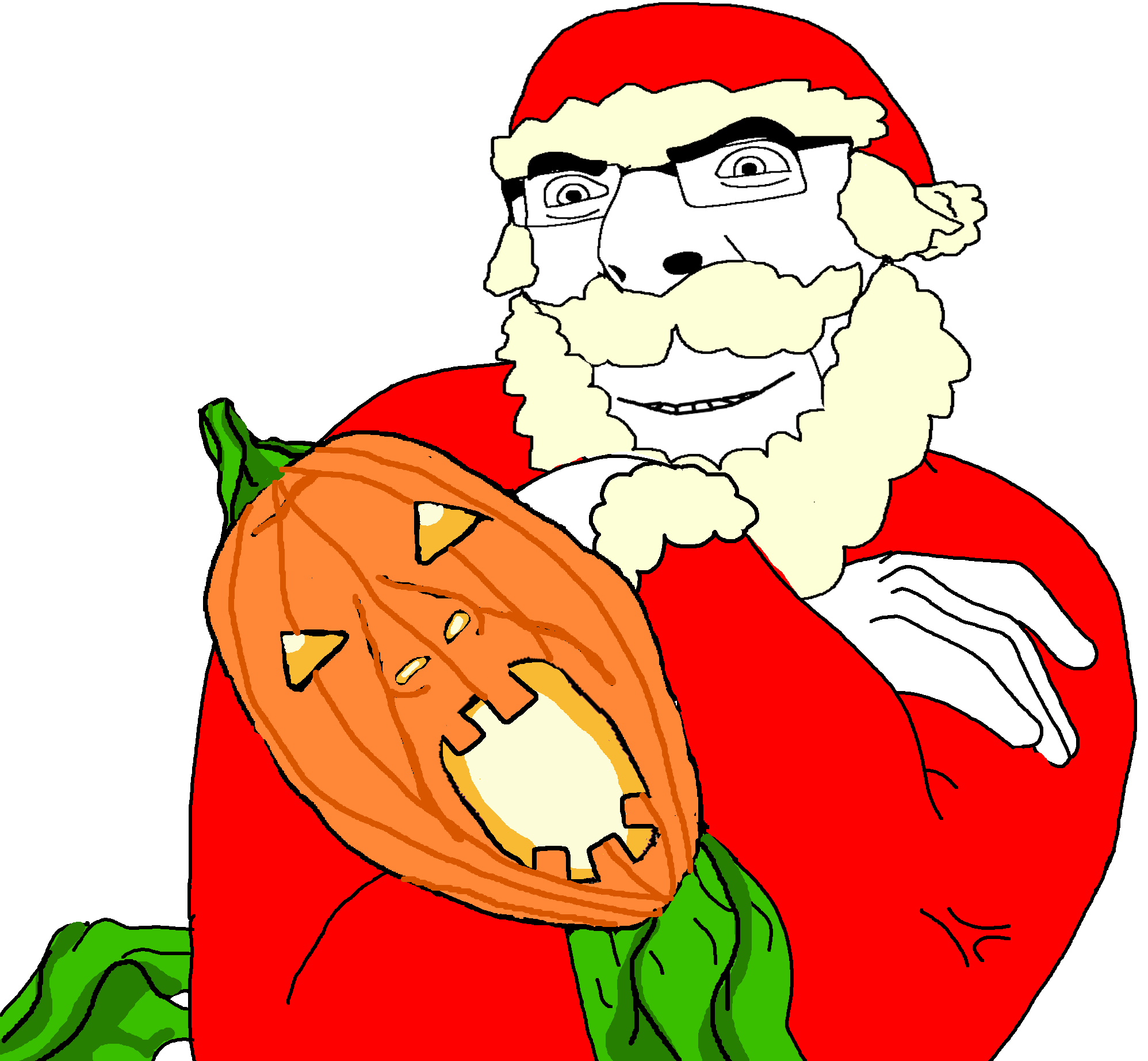 SoyBooru - Post 148288: arm beard buff choke_hold christmas clothes ...