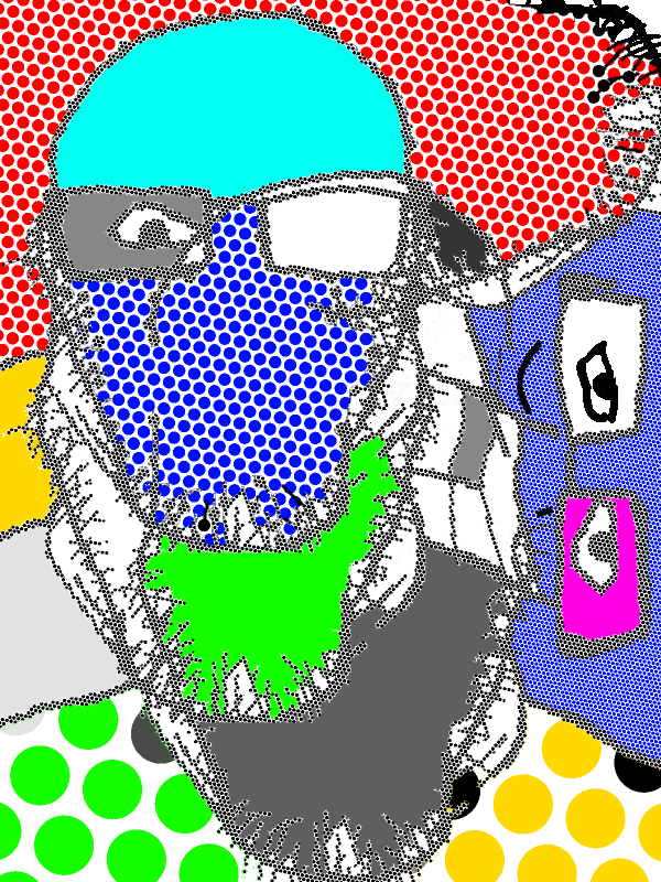 SoyBooru - Post 151715: abstract dithering ditherjak glasses monochrome ...