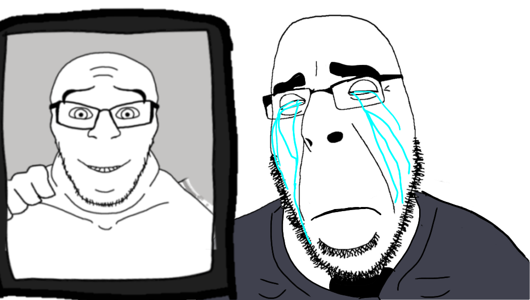 SoyBooru - Post 159581: alone black_suit crying death front_facing ...