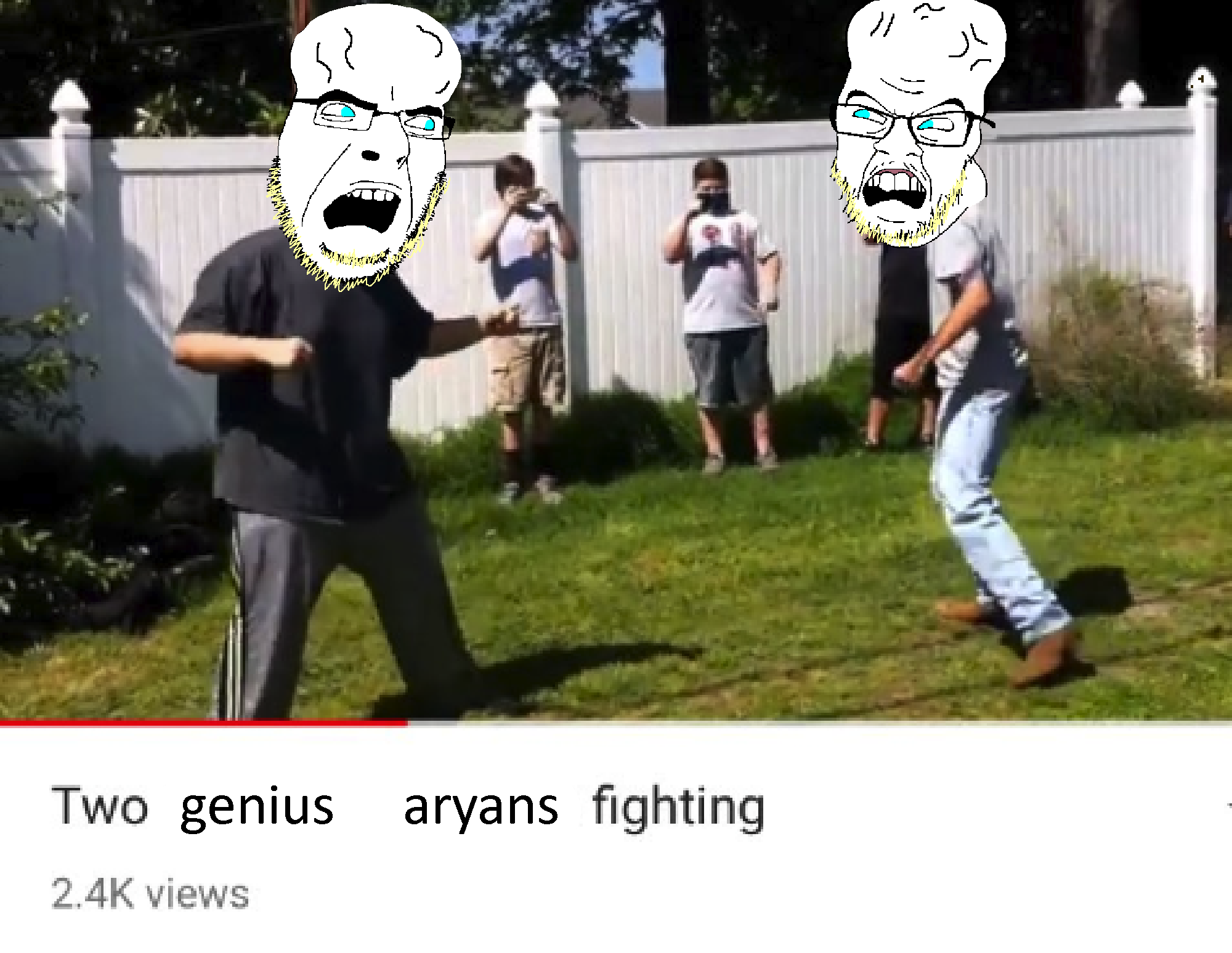 SoyBooru - Post 153745: 2soyjaks angry clothes edit fence fight full ...